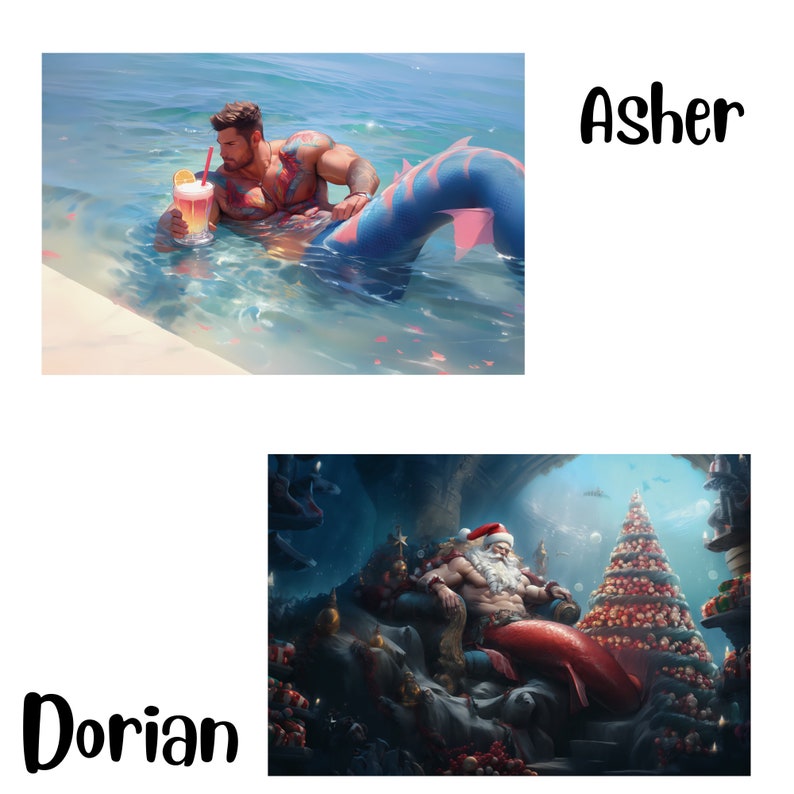 Mermen of 2024 - Poster Collection | Poster Version of 2024 Calendar ...