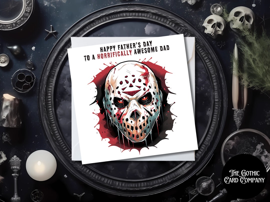 Horror Father's Day Card Horror Film, Dad, Father's Day Gift, Gift for ...