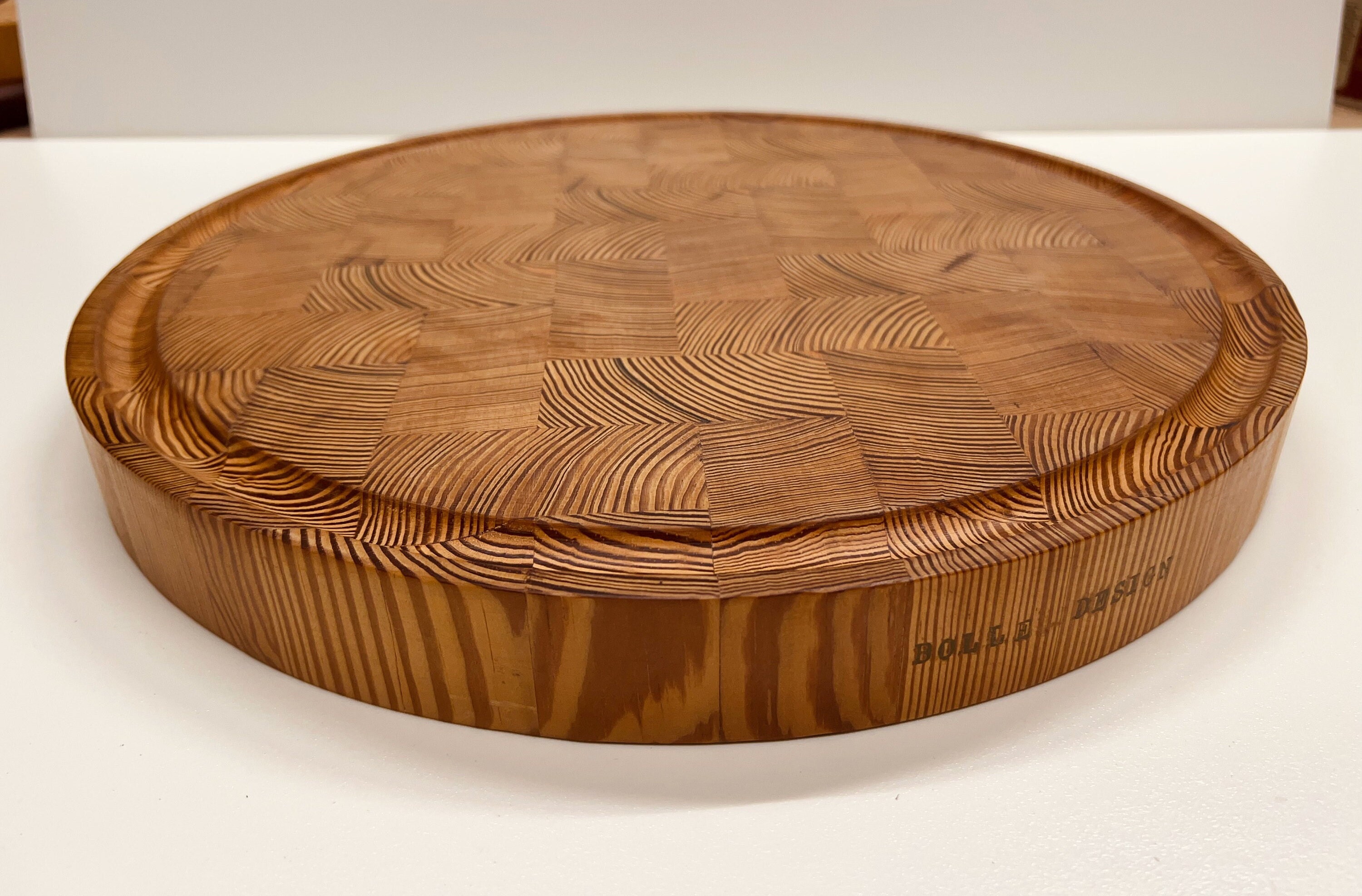 Reclaimed Yellow Pine End Grain Cutting Board: 16" Butcher Block ...