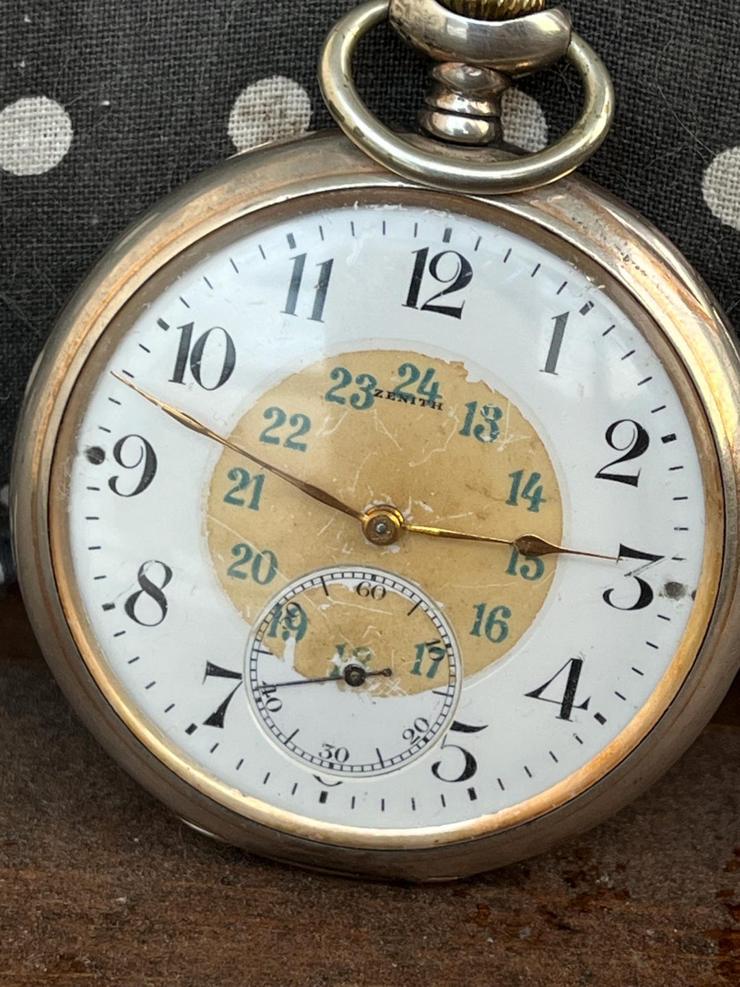 Silver Zenith Pocket Watch 17 Jewels Prima - Etsy