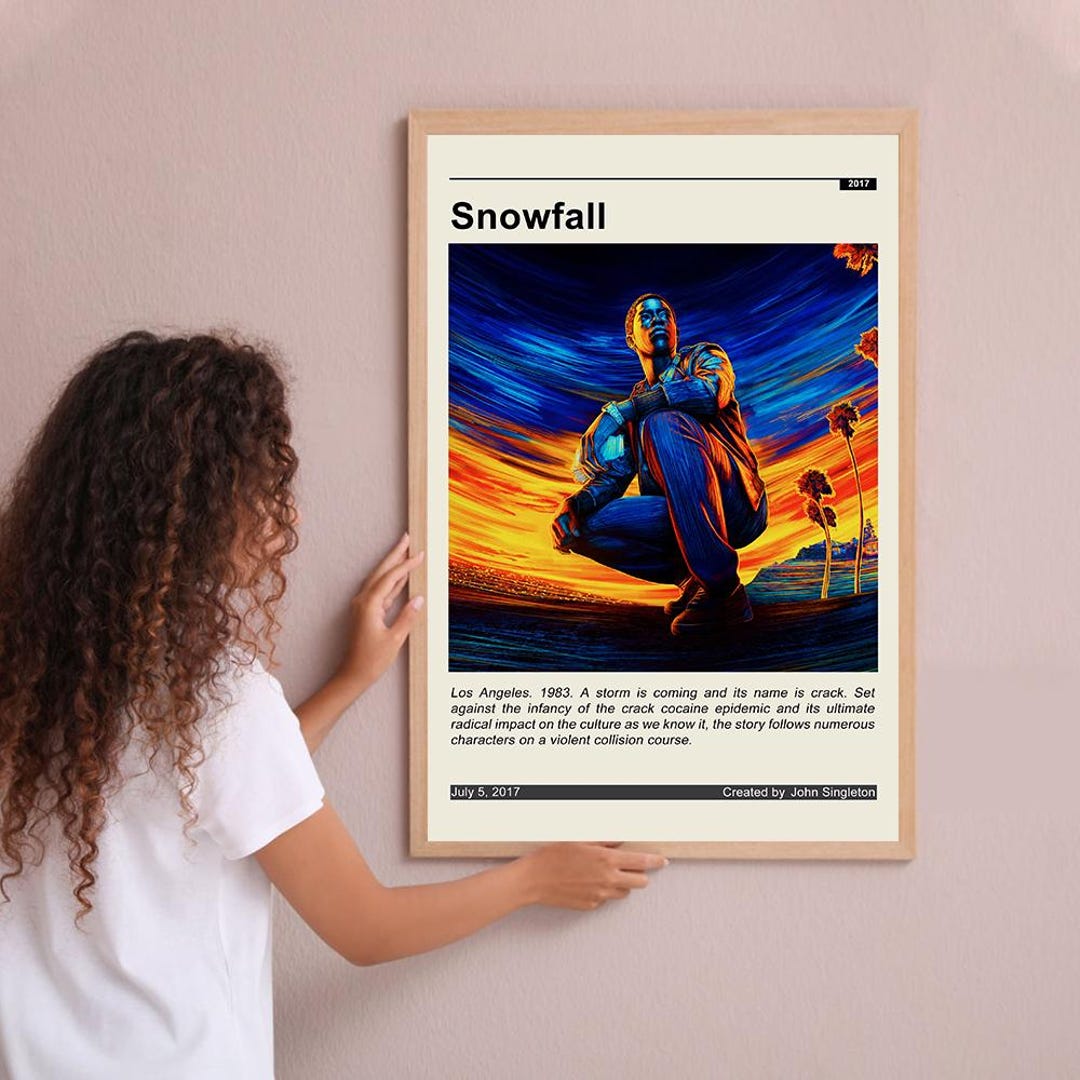 Snowfall Vintage Poster Midcentury Movie Poster Wall Art Home Decor ...
