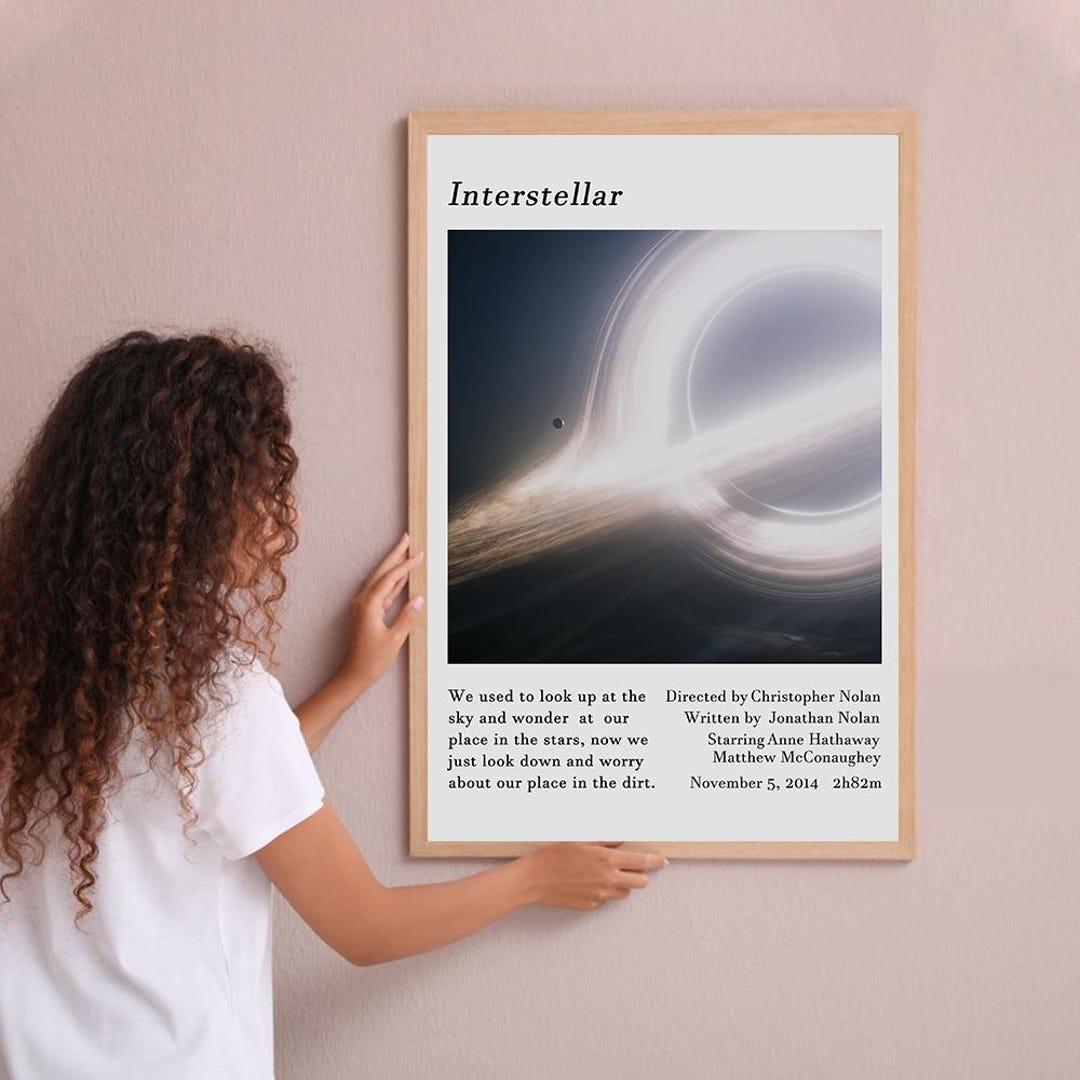 Interstellar Vintage Poster Movie Poster Wall Art Home Decoration ...
