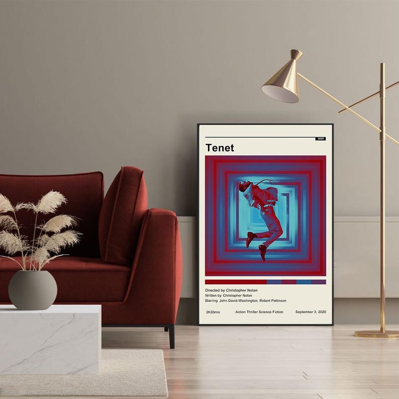 Tenet Movie Poster: Vintage Wall Art Print - Etsy