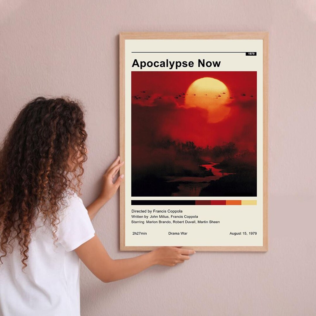 Apocalypse Now Vintage Poster Minimalist Movie Poster Wall Art Home ...