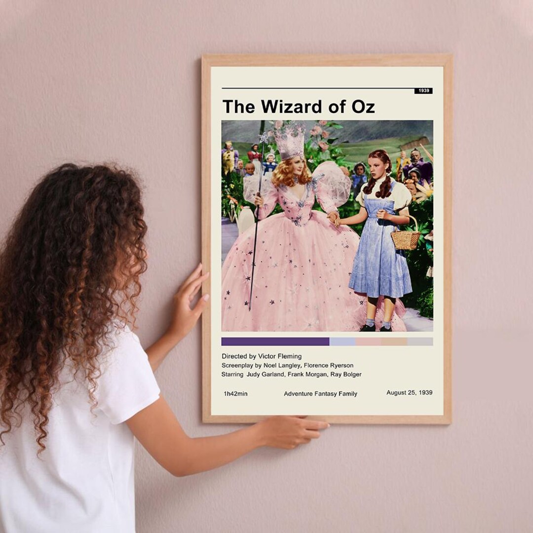 The Wizard of Oz Vintage Poster Minimalist Movie Poster Wall Art Home ...
