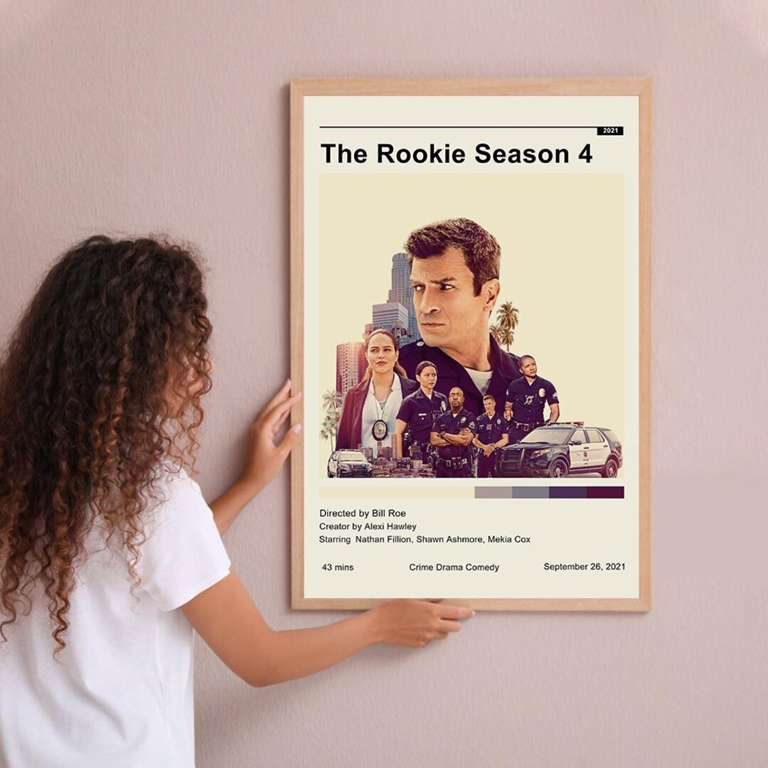 The Rookie Vintage Poster Minimalist Movie Poster Wall Art Home Decor ...