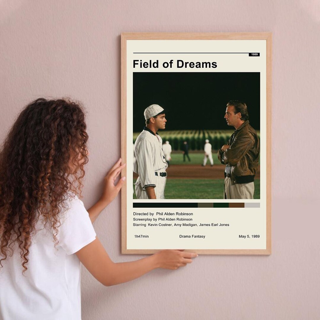 Field of Dreams Vintage Poster Minimalist Movie Poster Wall Art Home ...