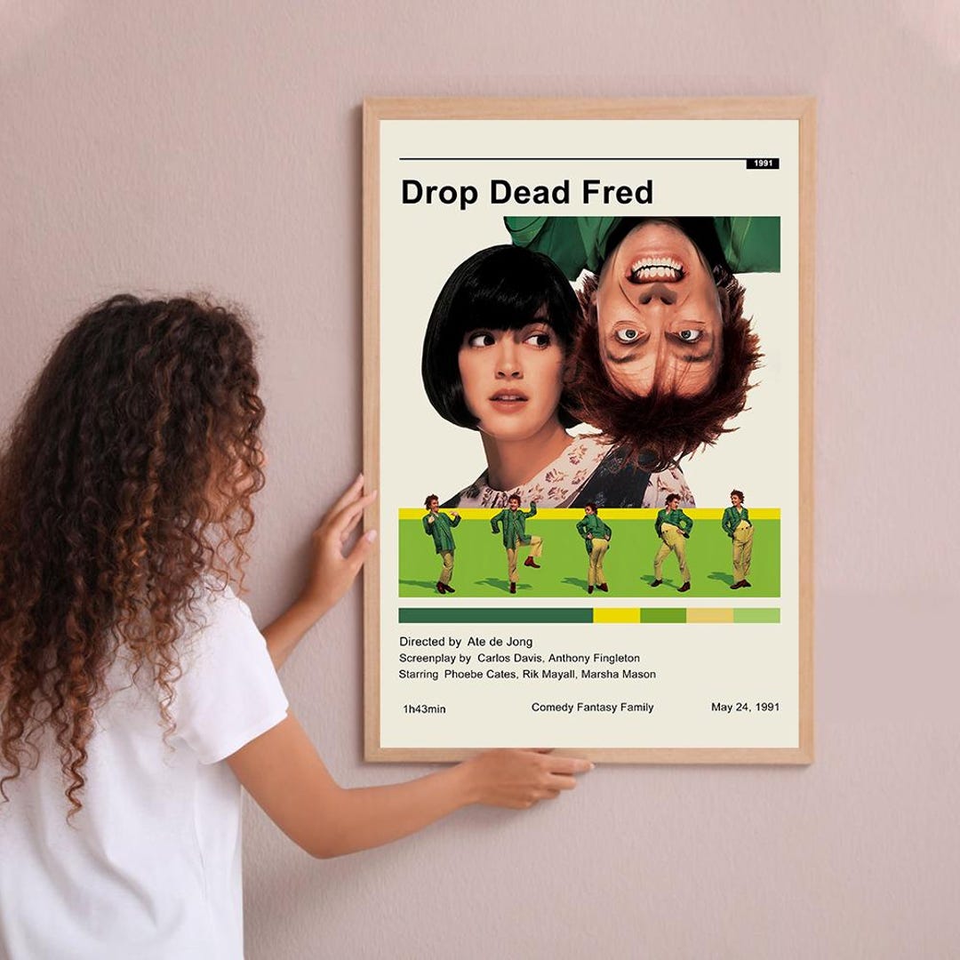 Drop Dead Fred Vintage Poster Midcentury Movie Poster Wall Art Home ...