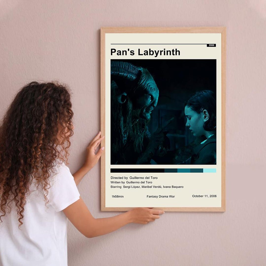 Pan's Labyrinth Vintage Poster El Laberinto Del Fauno Minimalist Movie ...