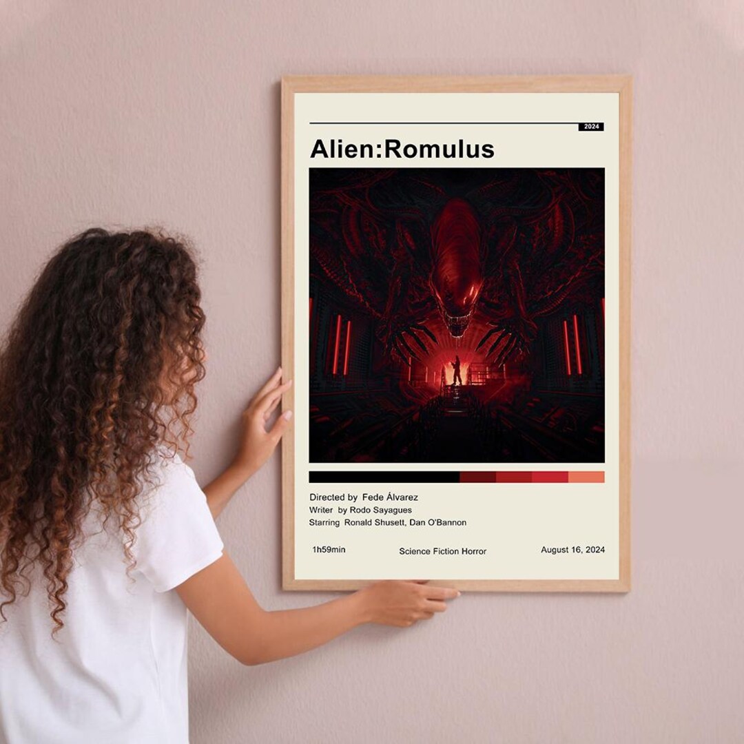 Alien: Romulus Vintage Poster Midcentury Movie Poster Wall Art Home ...