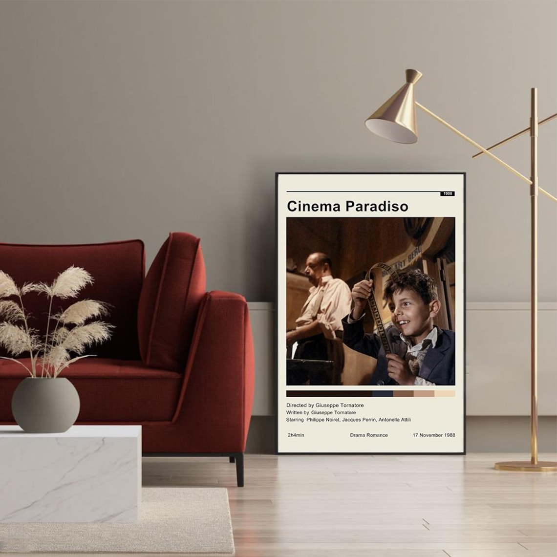 Cinema Paradiso Vintage Poster Minimalist Movie Poster Wall Art Home ...