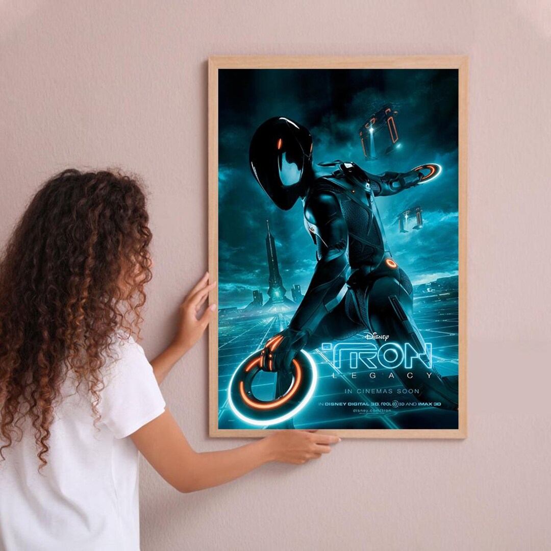 Tron Legacy Movie Poster: Sci-fi Wall Art - Etsy
