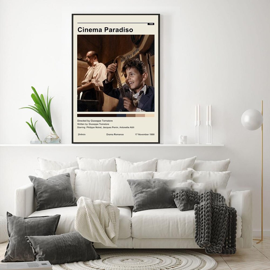 Cinema Paradiso Vintage Poster Minimalist Movie Poster Wall Art Home ...
