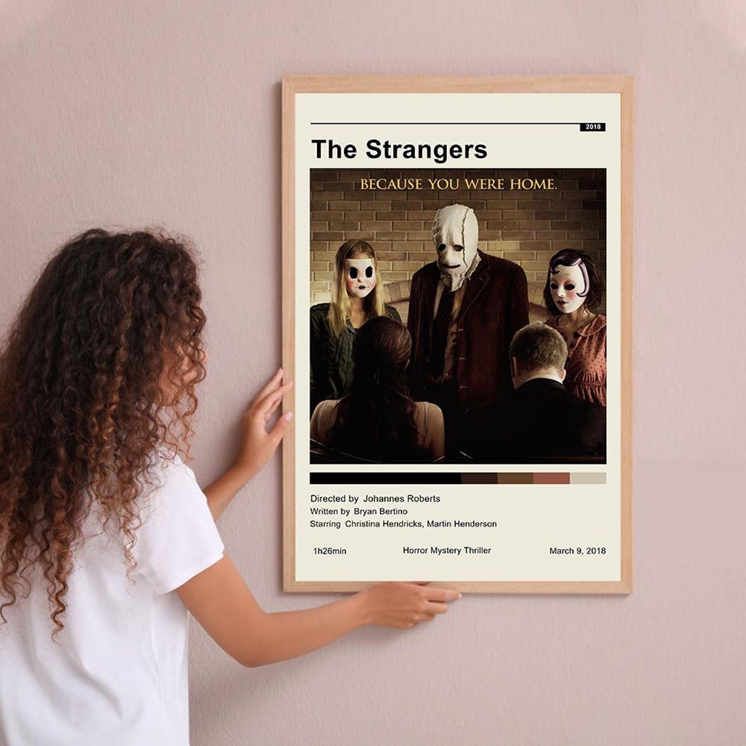 The Strangers Vintage Poster Minimalist Movie Poster Wall Art Home ...