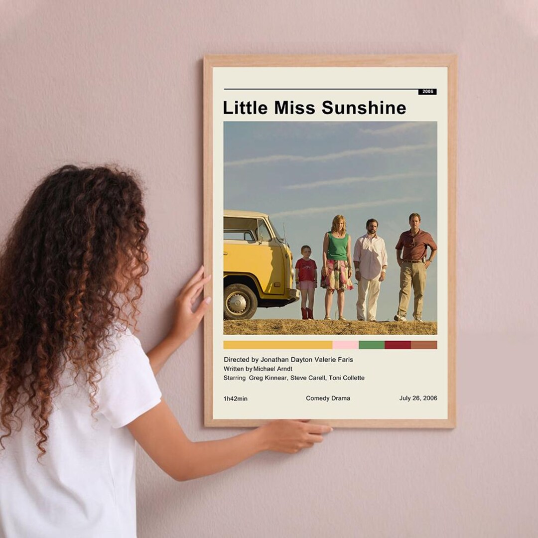 Little Miss Sunshine Vintage Poster Minimalist Movie Poster Wall Art ...