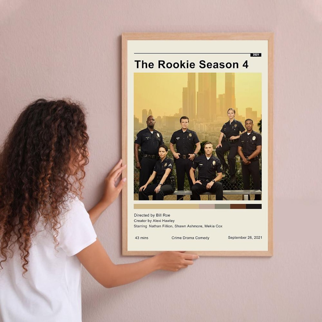 The Rookie Vintage Poster Midcentury Movie Poster Wall Art Home Decor ...
