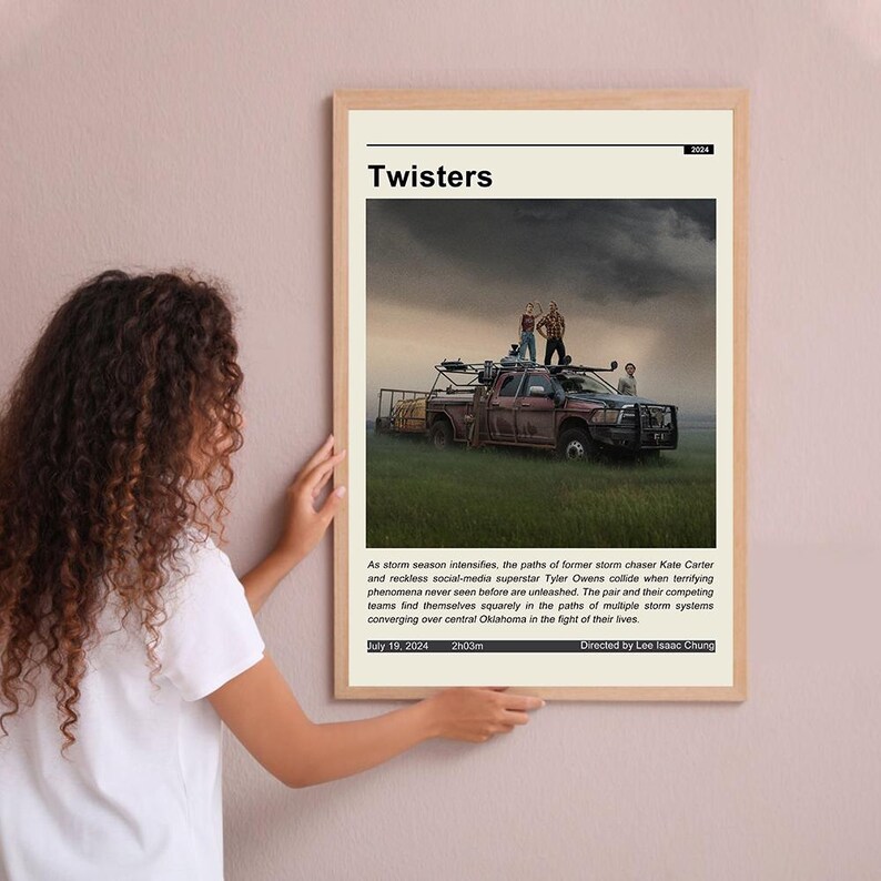 Twisters 2024 Vintage Poster Retro Movie Poster Wall Art Home Decor ...