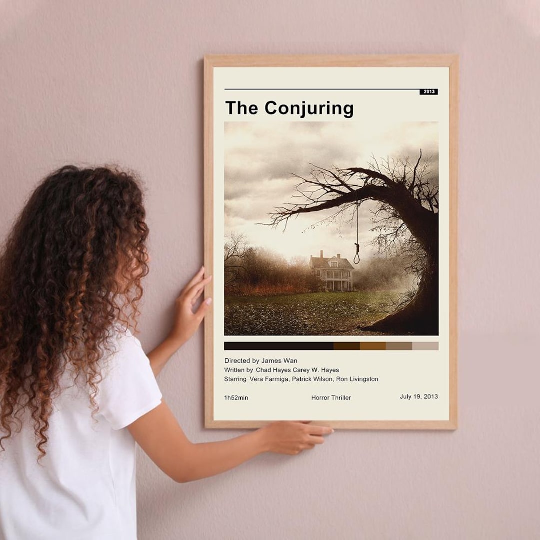 The Conjuring Vintage Poster Minimalist Movie Poster Wall Art Home ...