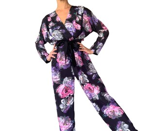 Sash Belt Jumpsuit - Etsy