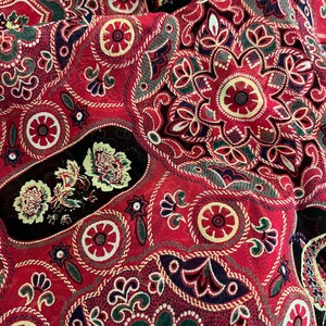Double D Ranch Two Piece Brick Red Kaleidoscopic Floral Mini Dress and ...