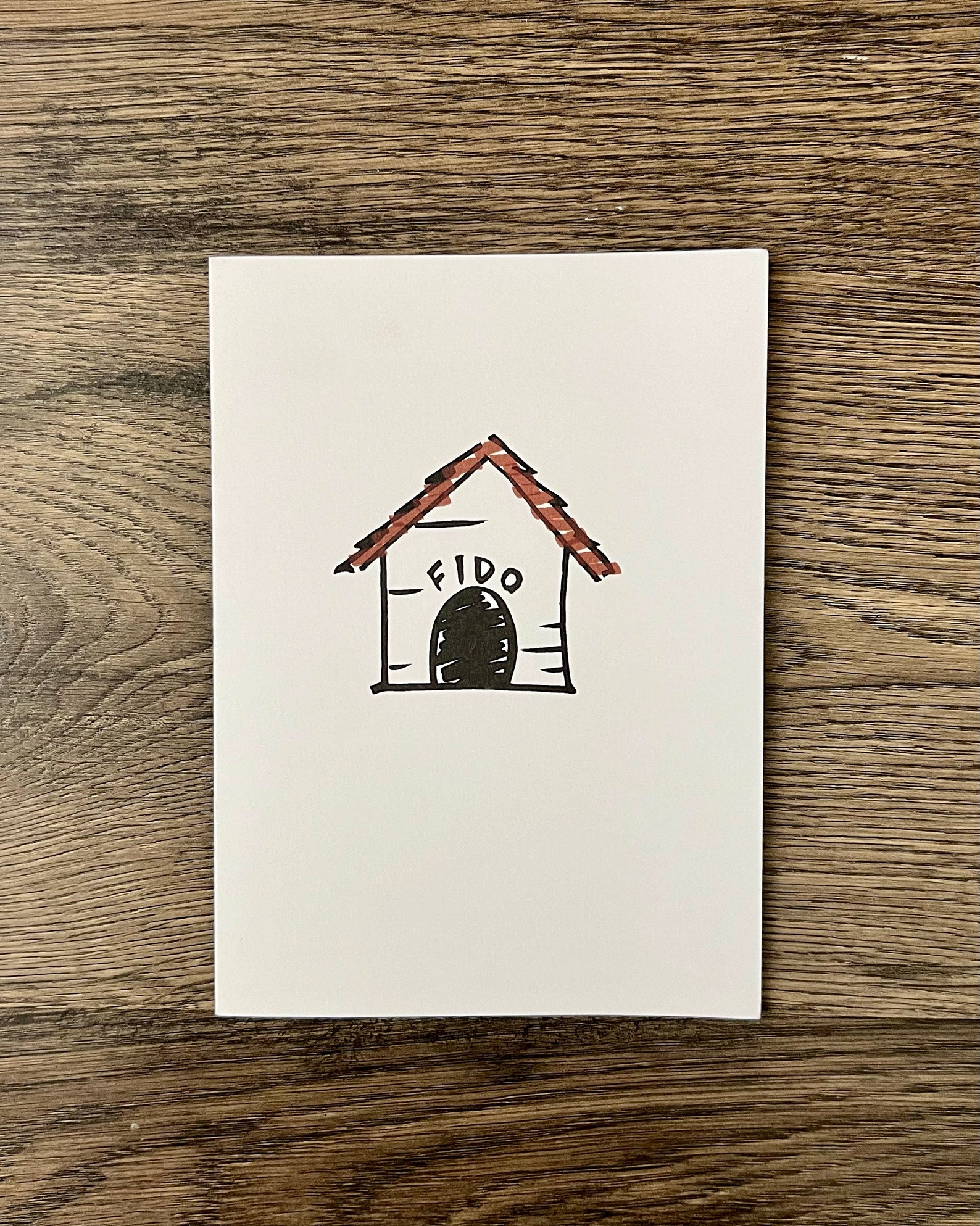 Dog House Greeting Card - Etsy
