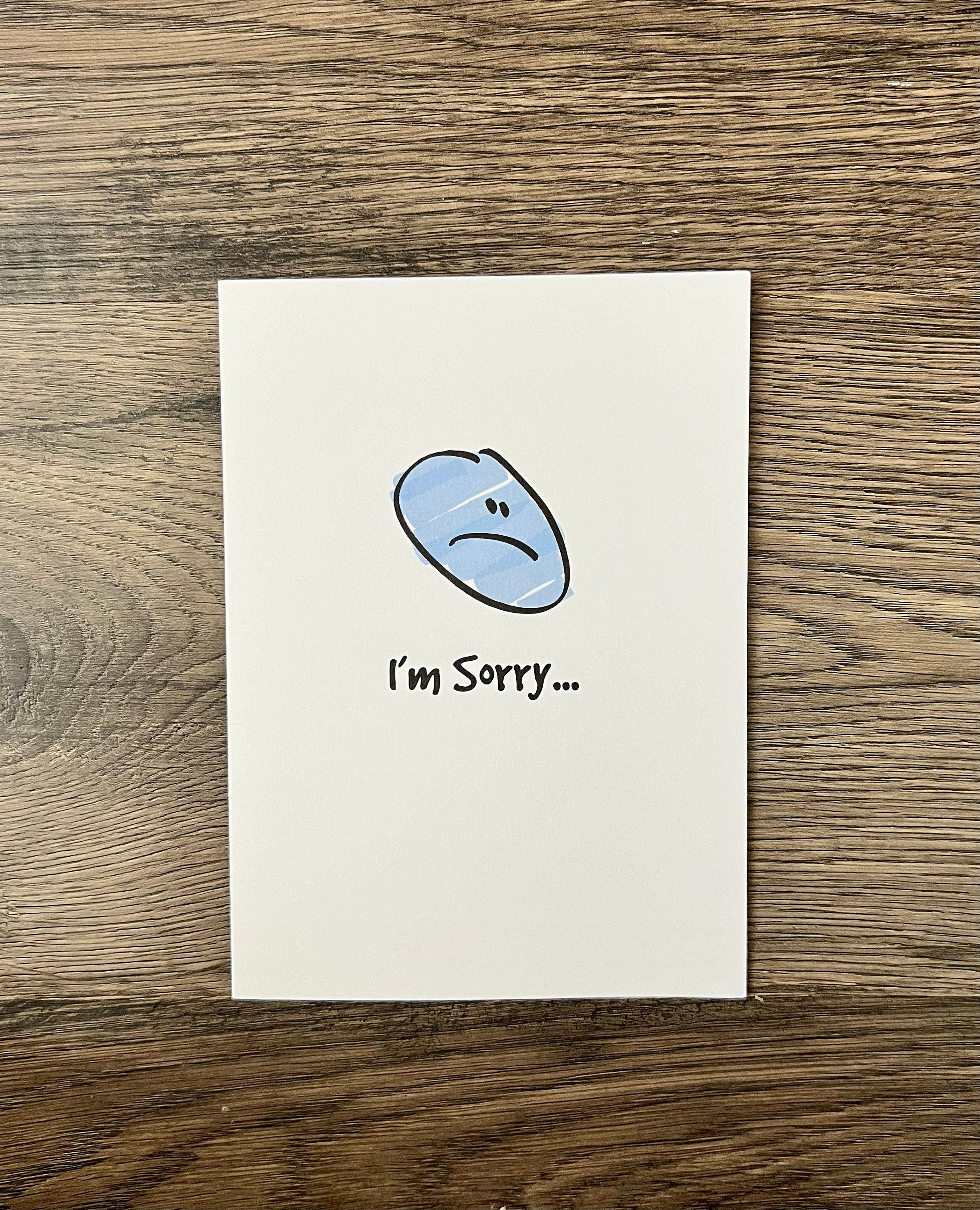 I'm Sorry Greeting Card - Etsy