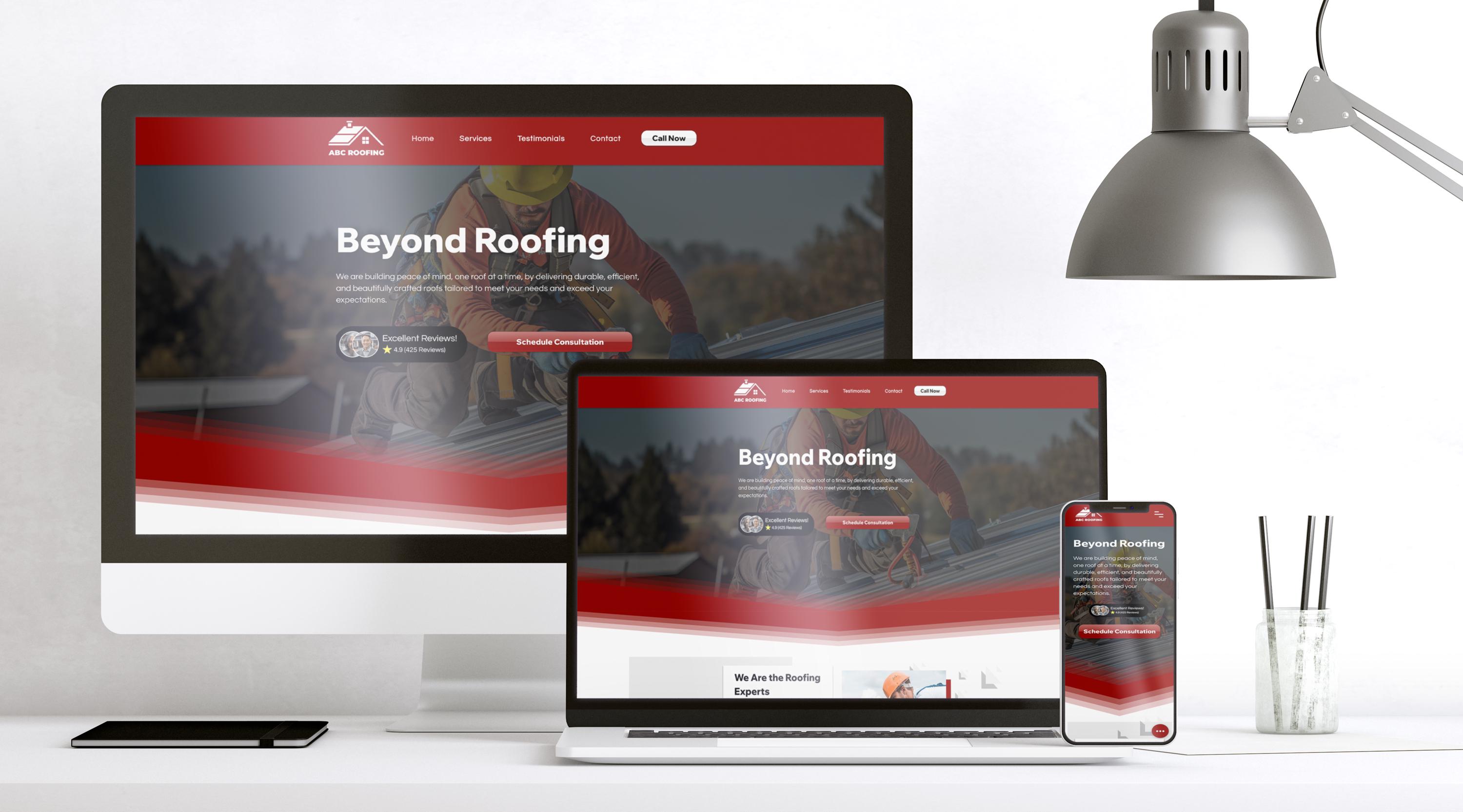 Roofing Website Template – Professional Wix Design for Roofers ...