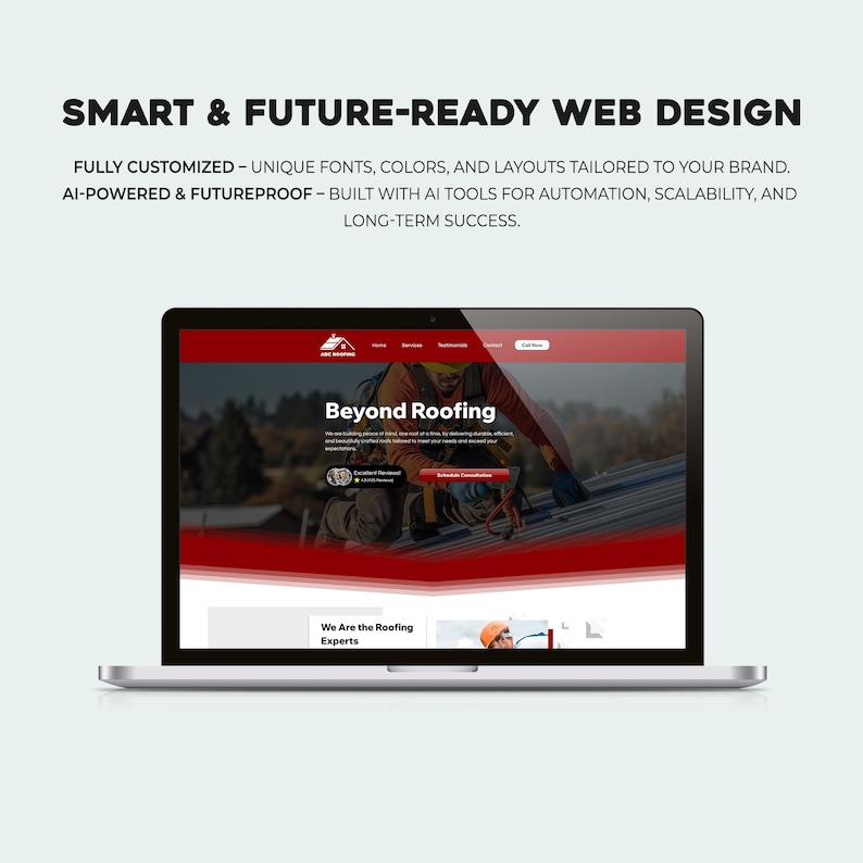 Roofing Website Template – Professional Wix Design for Roofers ...