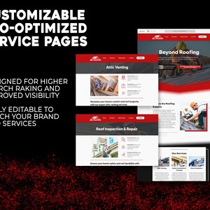 Roofing Website Template – Professional Wix Design for Roofers ...