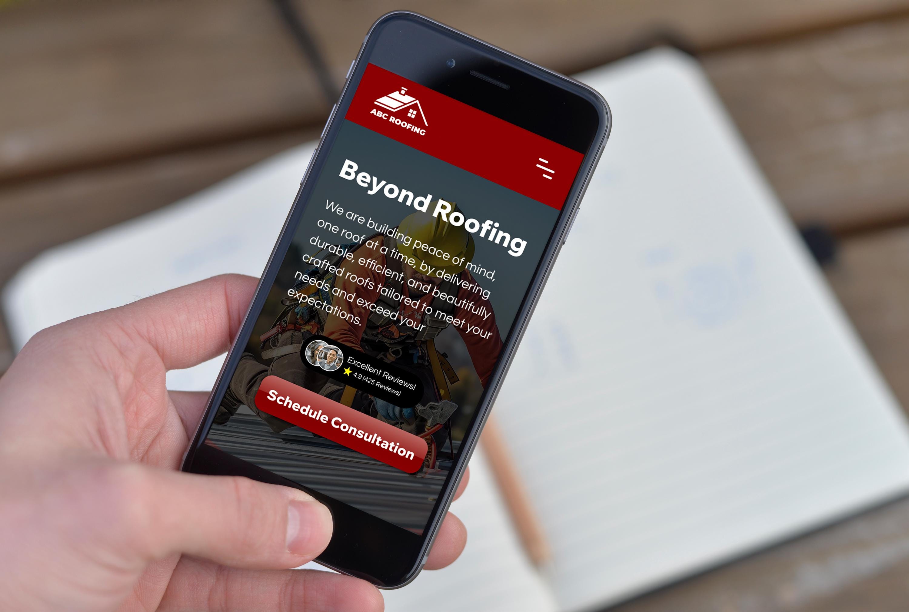 Roofing Website Template – Professional Wix Design for Roofers ...