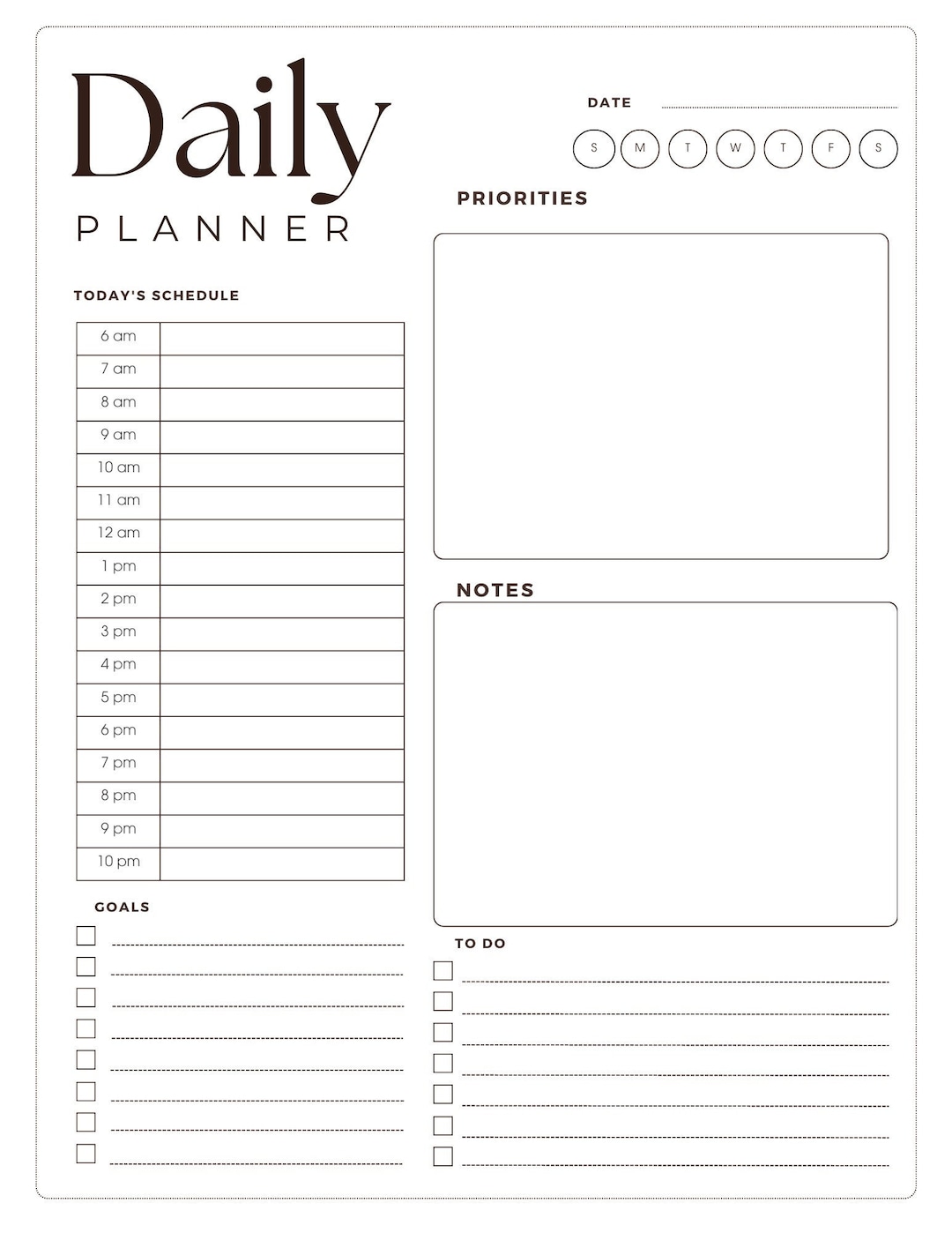 Ultimate Printable All in One Planner - Etsy