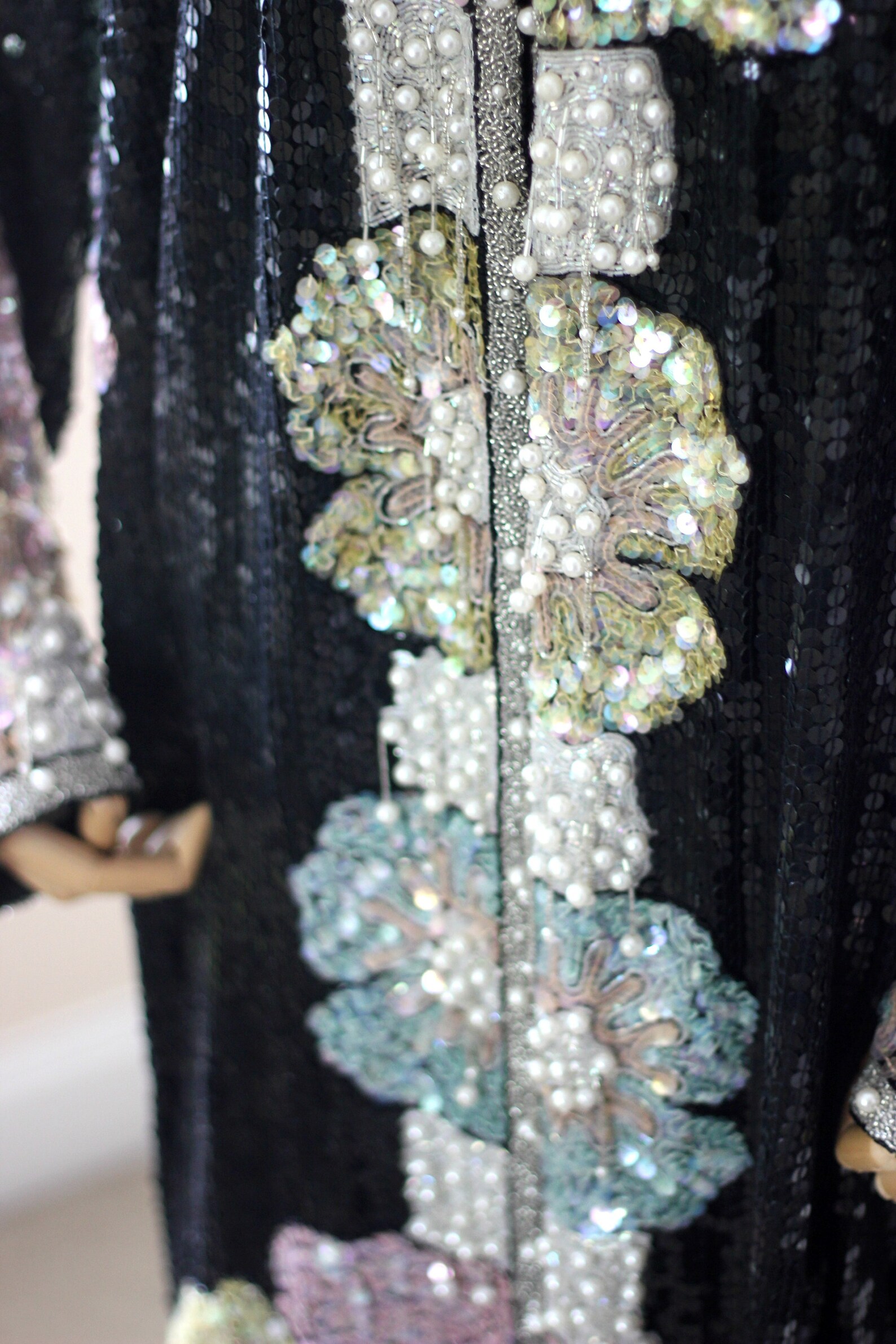 Plus Size 2X//RARE Art Deco// Dripping Pearls Sequin Beaded | Etsy