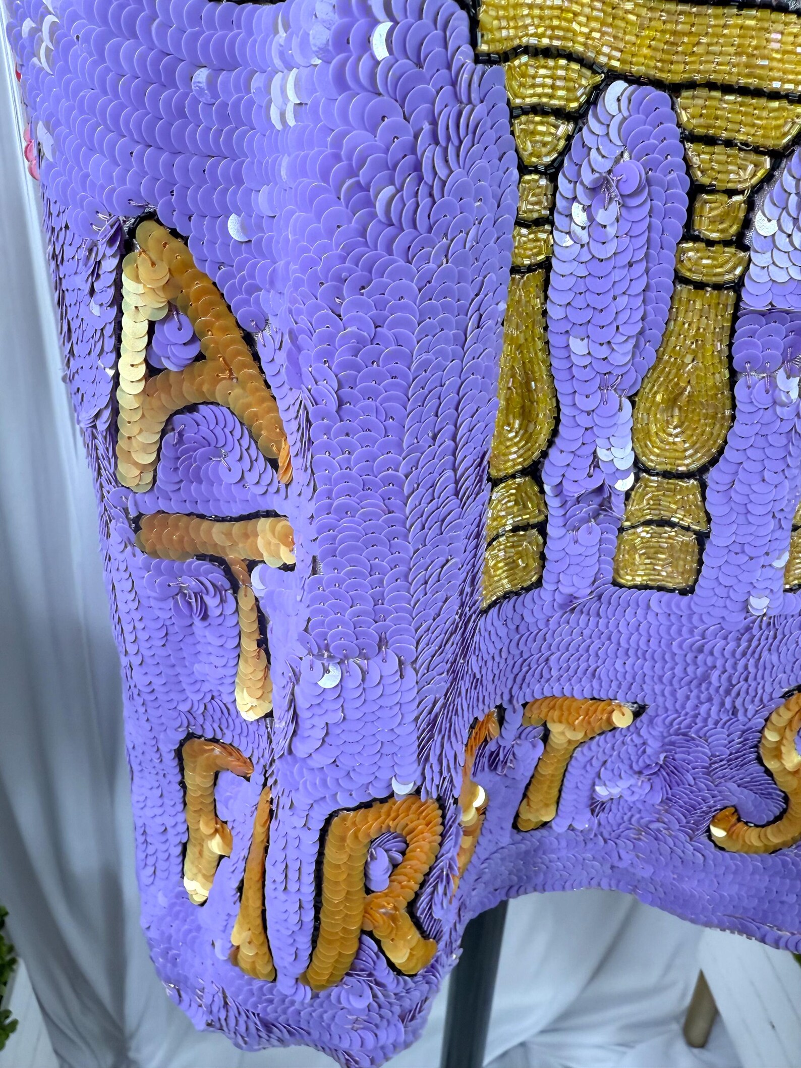 Size M//rare Vintage Sequined NYC Landmark Dress With Cat Design ...