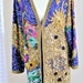 Sz 2x// Fabulous Deadstock Long Beaded Jacket// Sequin Sunshine - Etsy