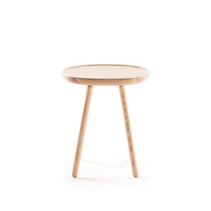 Solid Ash Wooden Side Table: Natural Modern Design - Etsy