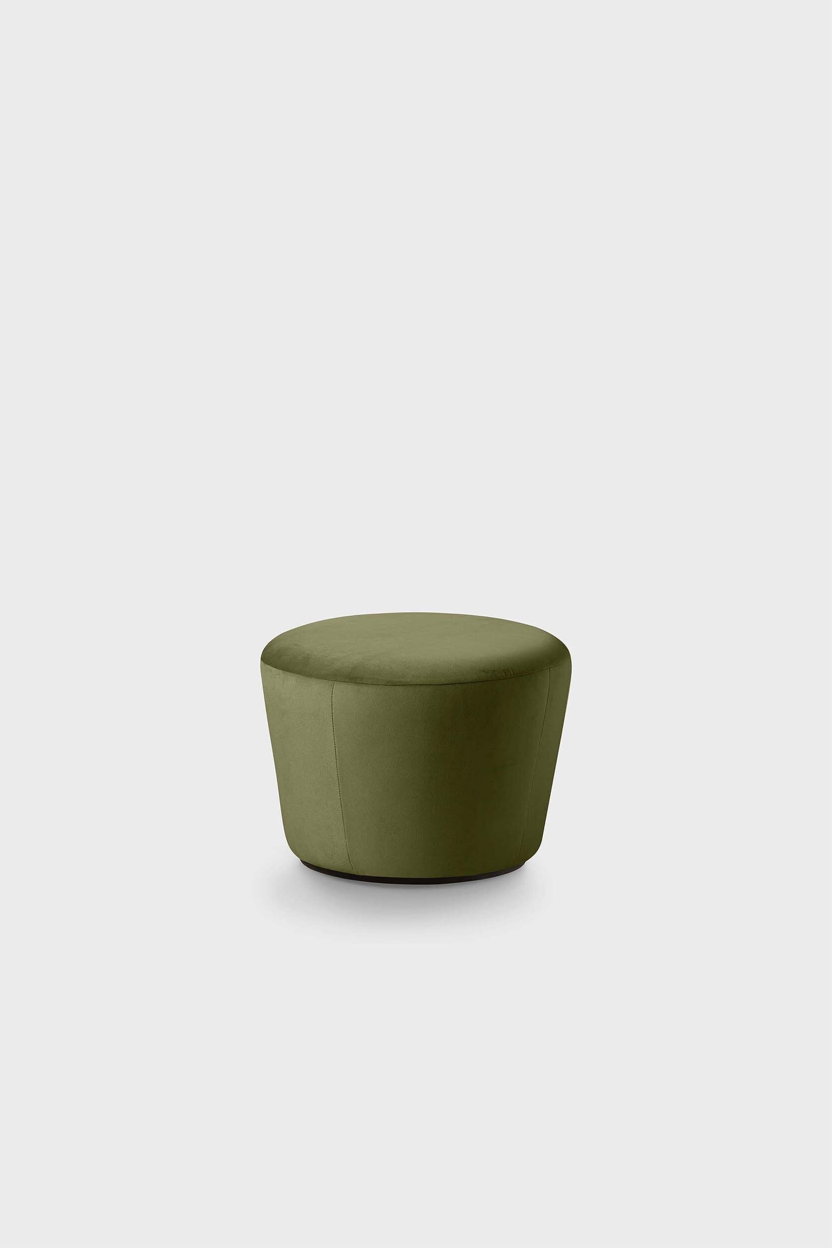 Upholstered Round Pouf: Modern Scandinavian Ottoman Seating - Etsy