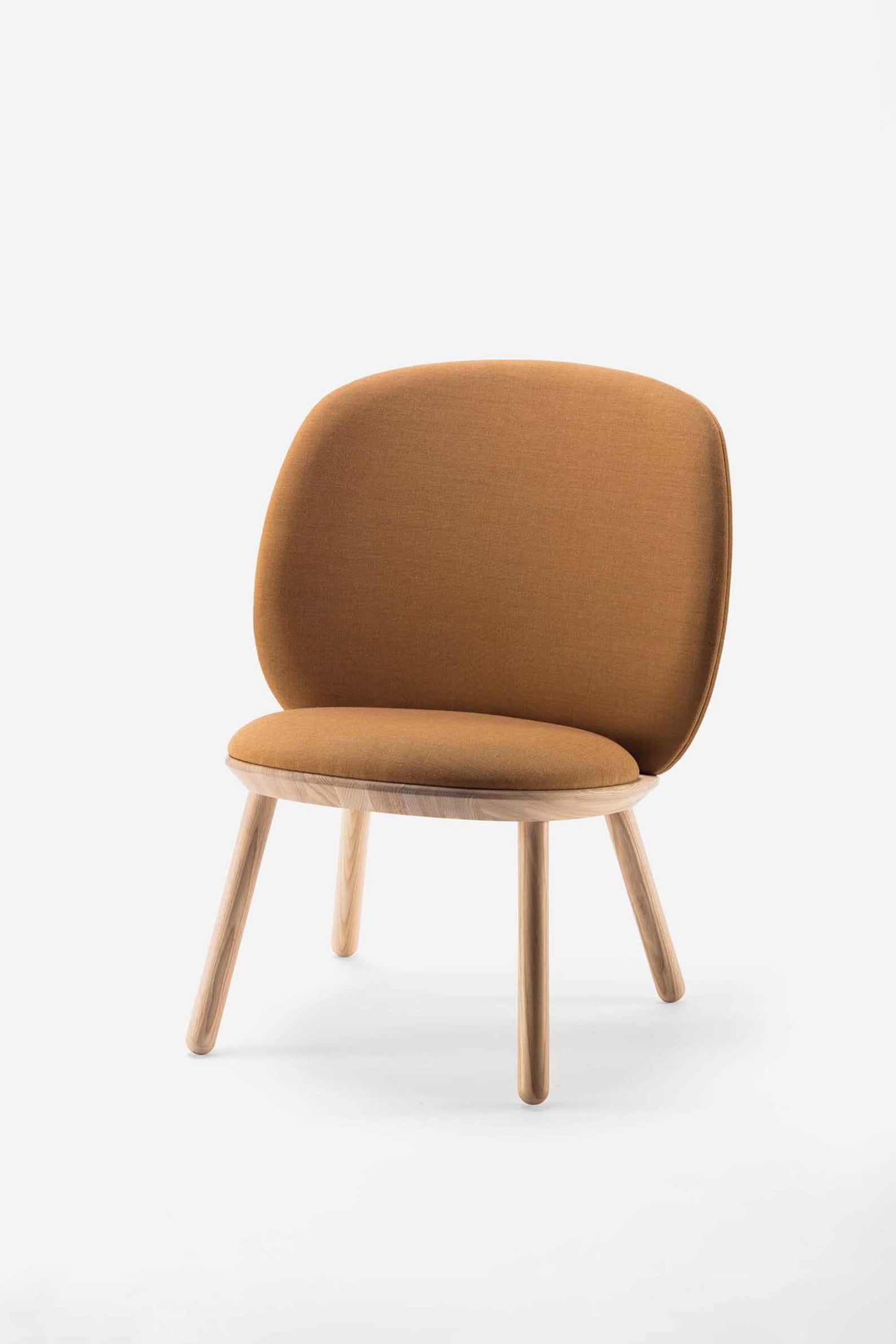 Wooden Upholstered Low Chair: Scandi Style Lounge Armchair - Etsy