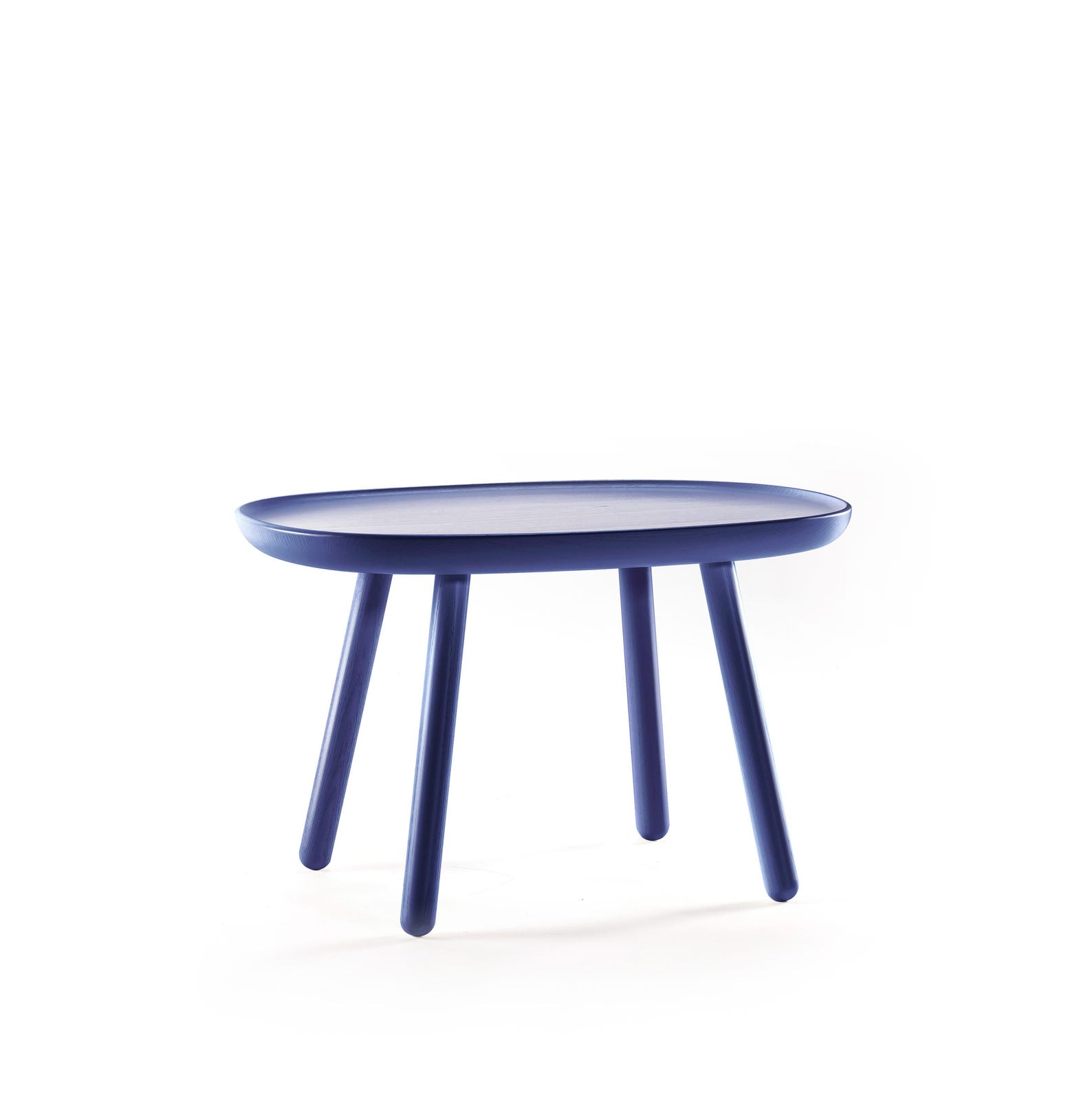 Blue Solid Ash Side Table: Scandinavian Minimalist Style - Etsy