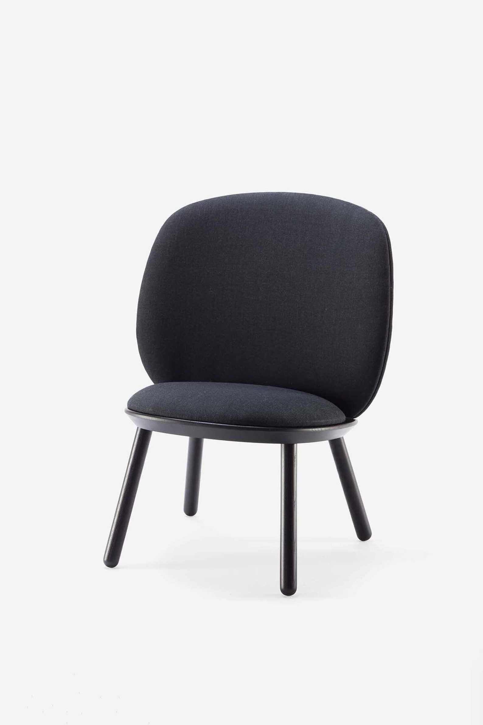Wooden Upholstered Low Chair: Scandi Style Lounge Armchair - Etsy