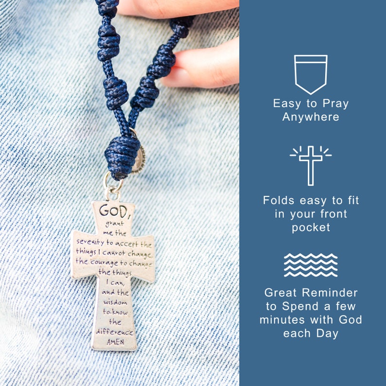 Pocket Rosary Meditative Prayer Tool, Graduation Gift for Christian ...