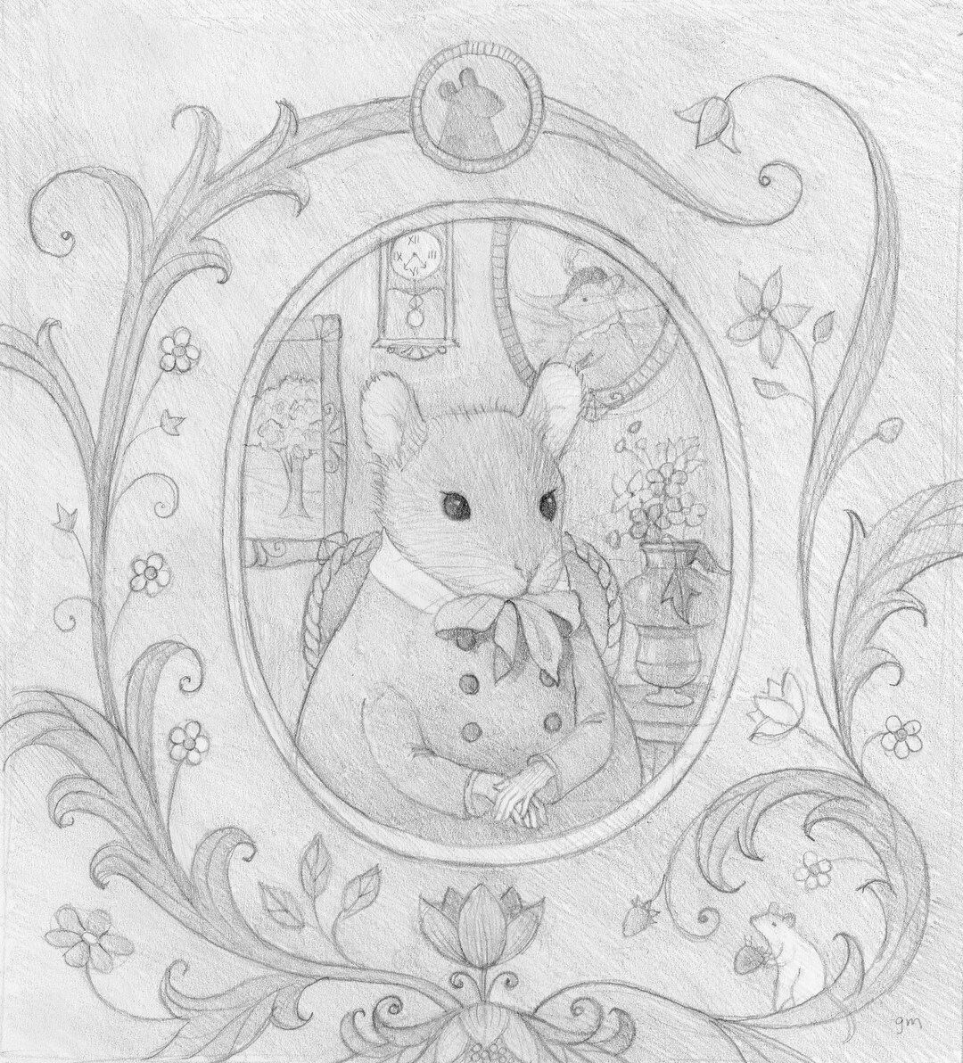 Jean Louis From Paris Mouse Drawing Pencil Study - Etsy