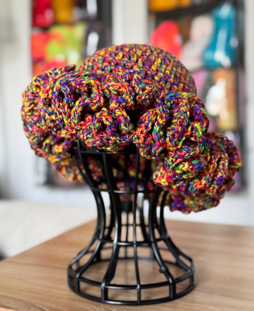 Fiesta | ADULT Crochet Ruffle Hat | Ruffle Beanie | Hat | Crochet ...