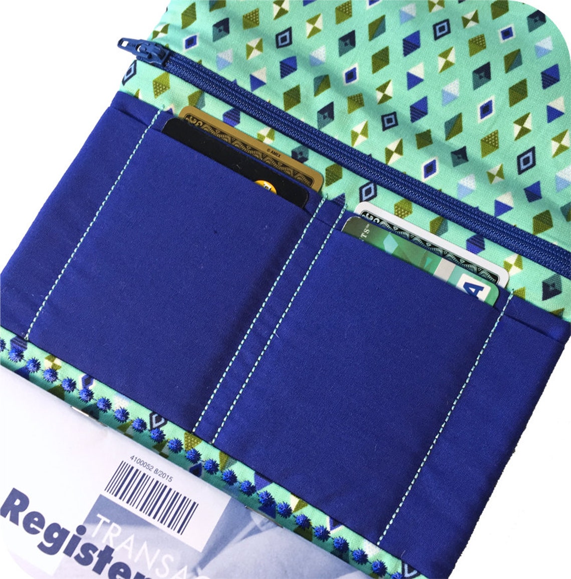 In the Hoop Trifold Wallet 7x12 Machine Embroidery Design File - Etsy