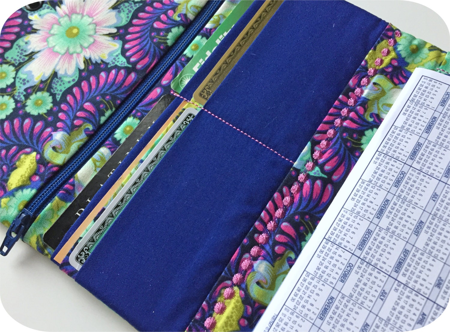 In the Hoop Trifold Wallet 8x12 Machine Embroidery Design File Instant ...