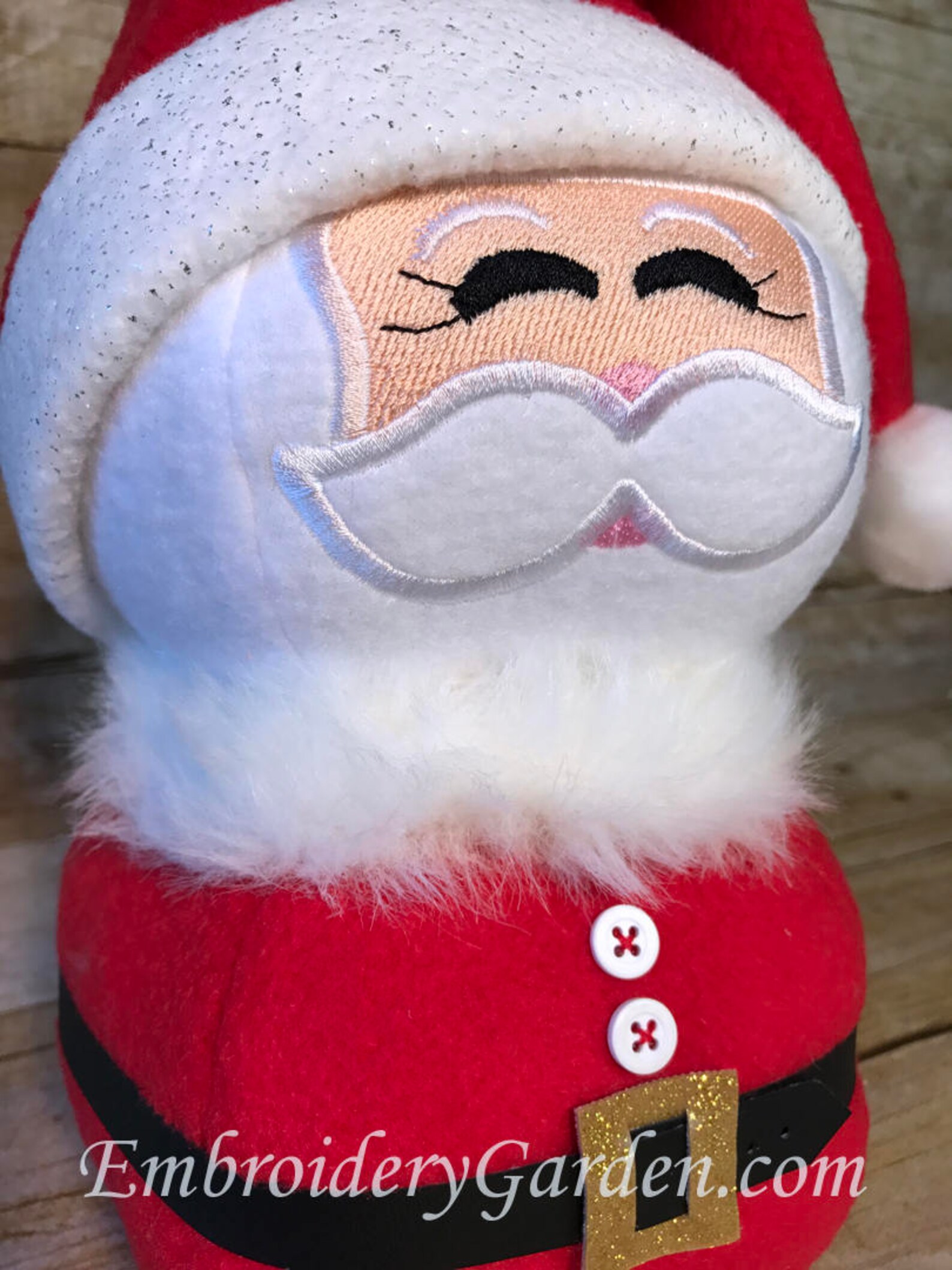 Stuffed Santa Claus Machine Embroidery and Sewing Design File - Etsy