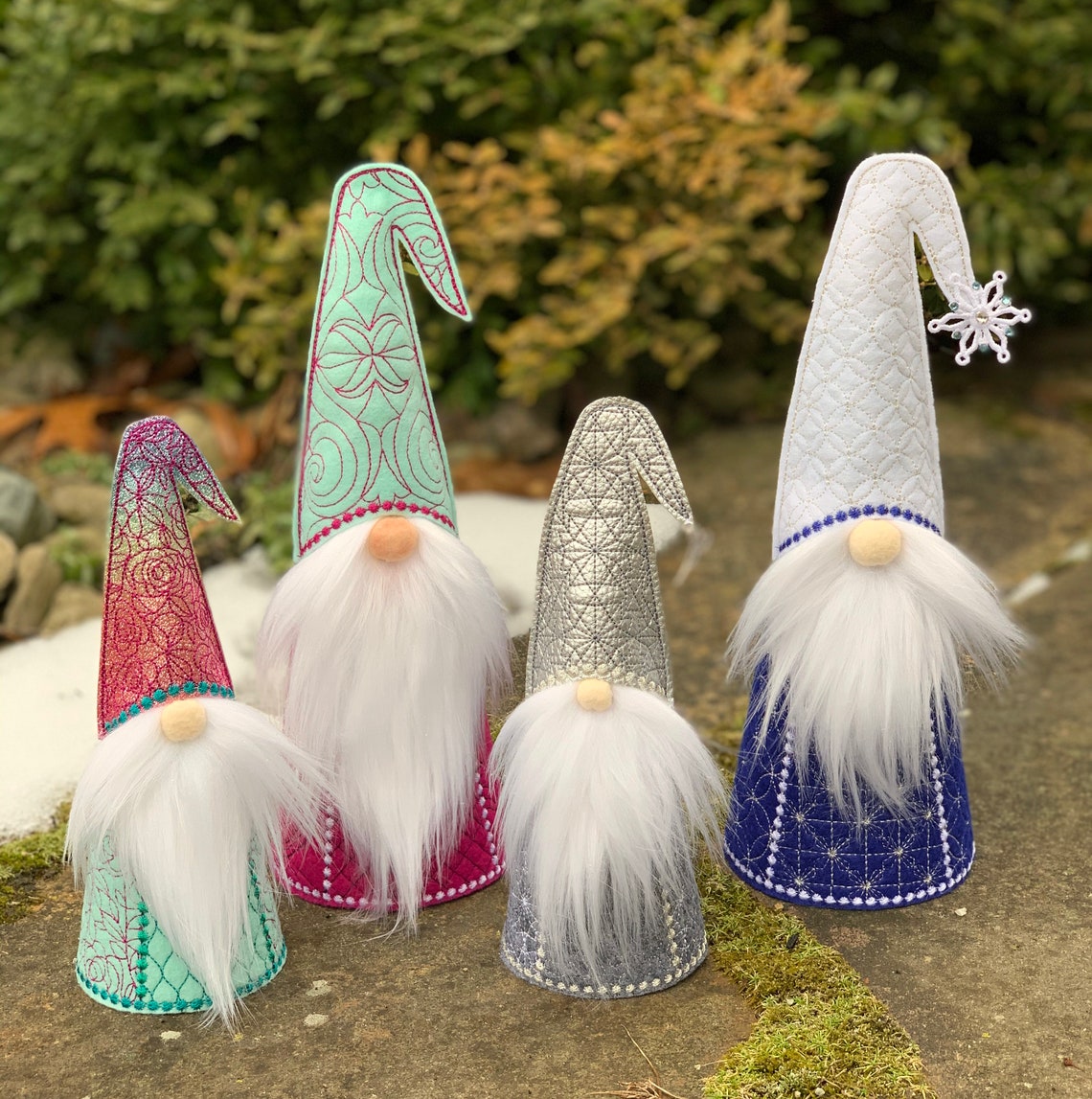 In the Hoop Standing Gnomes - Etsy UK