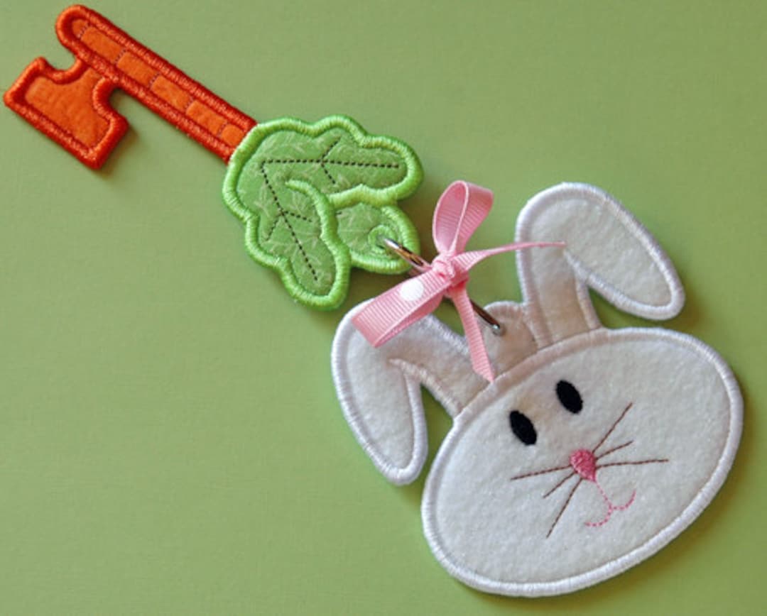 In the Hoop Easter Bunny Magic Key Machine Embroidery File Instant ...