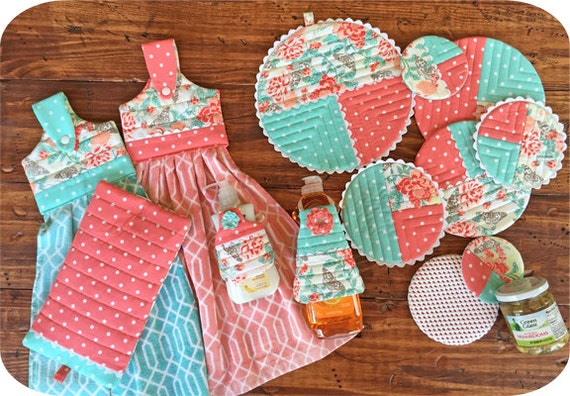 In the Hoop Kitchen Set Machine Embroidery Design Files | Etsy