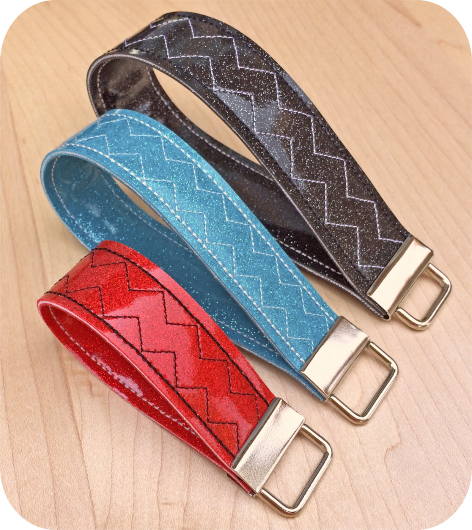 In the Hoop Vinyl Key Fobs Machine Embroidery Design Files | Etsy