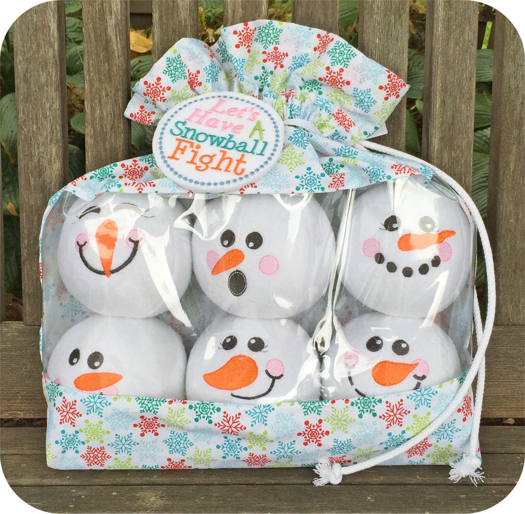 Snowman Snowballs Set 2 Machine Embroidery & Sewing Files Instant ...